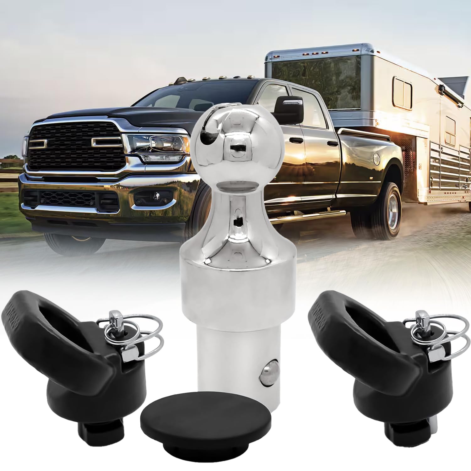 Snapklik.com : HRepair 60638 Gooseneck Ball Hitch Kit Puck System Fits ...