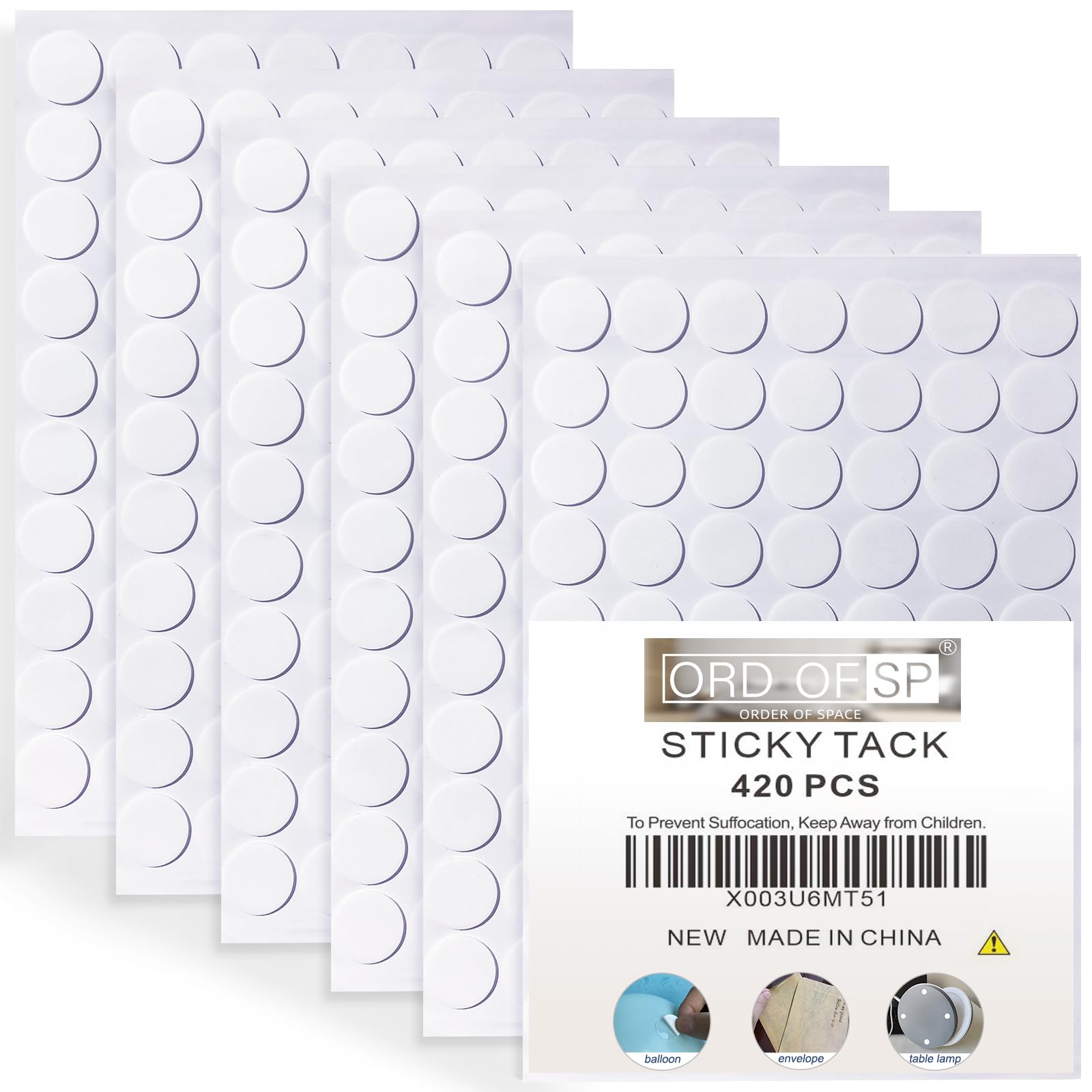 Amazon.com: ORD OF SP Sticky Tack, 420pcs Strong Poster Tacky Putty ...