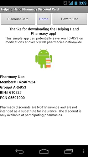 Helping Hand Pharmacy Discount Card - App on Amazon Appstore