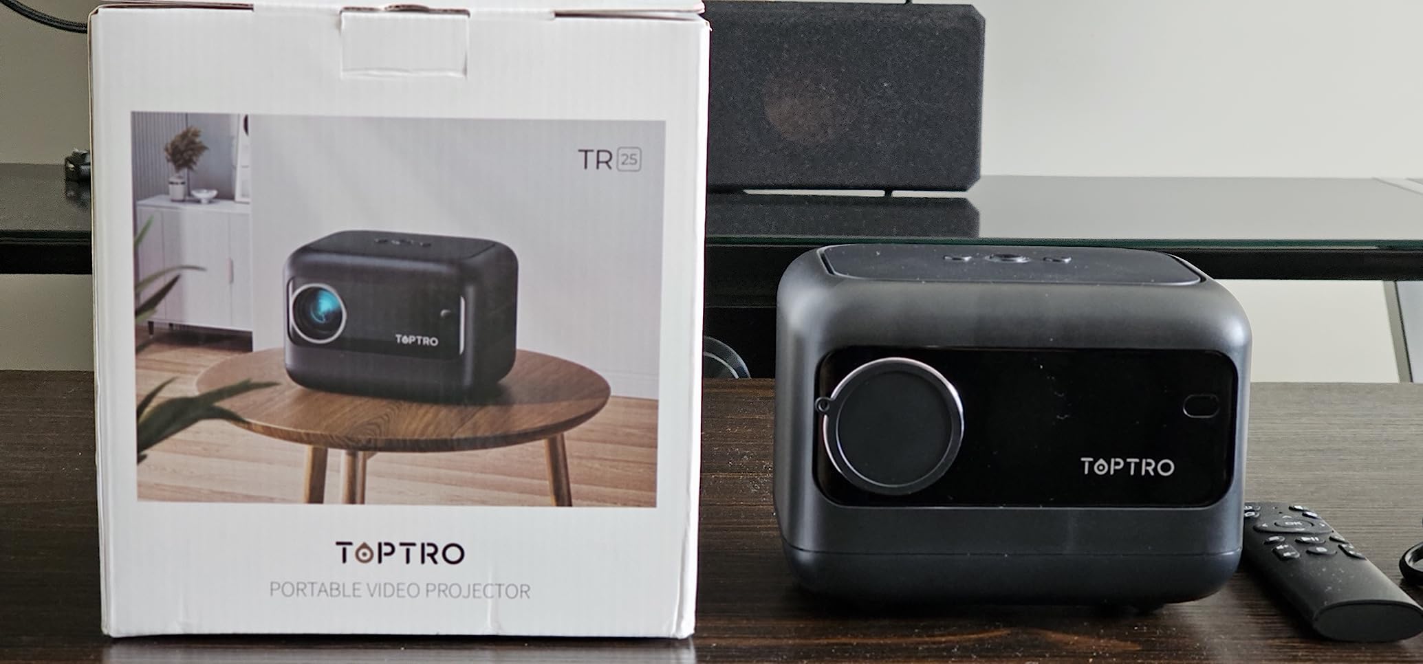 $25/mo - Finance 【Electric-Focus】Mini Projector, TOPTRO TR25 Outdoor ...