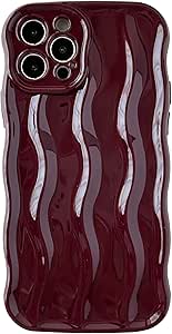 Amazon.com: Caseative for iPhone 12 Pro Max Case,Water Ripple Pattern Curly Wave Frame Soft ...