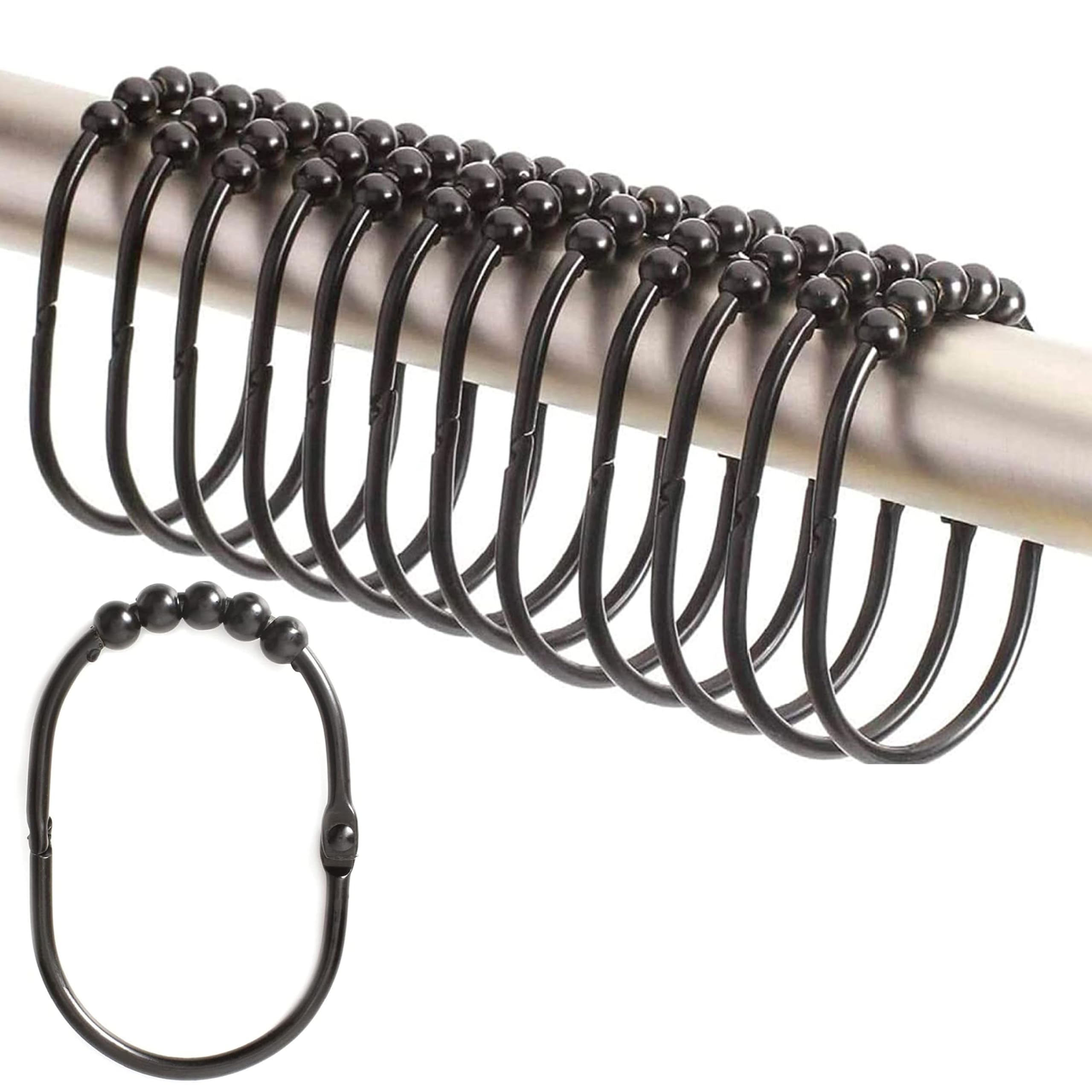 Amazon.com: 2 Lb. Depot Wide Shower Curtain Ring - Set of 12 Easy Glide ...