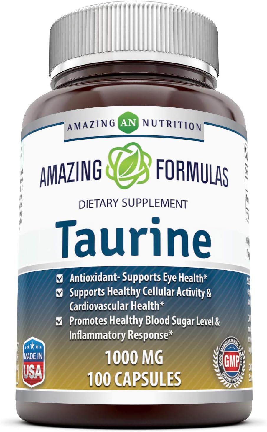 Amazon.com: Amazing Formulas Taurine 1000mg Amino Acid Supplement 100 ...