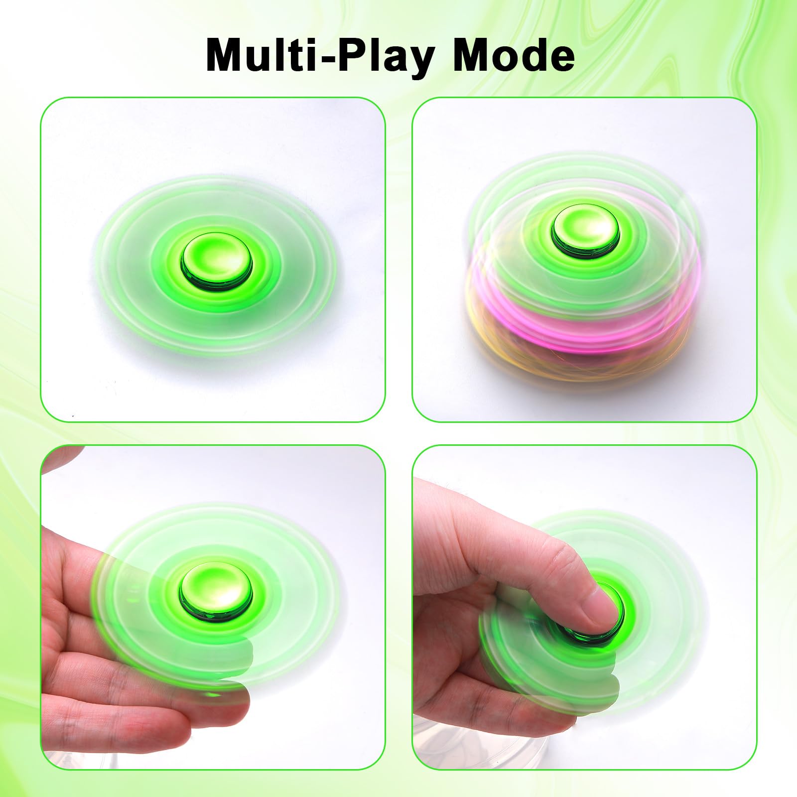 SCIONE 3PCS Fidget Spinner Sensory Hand Fidget Toys, Anxiety Stress ...