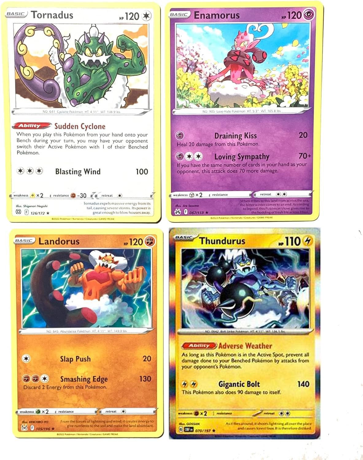 Cartas De Tornadodus Thundurus E Landorus Tornadus Pokemon Card Values