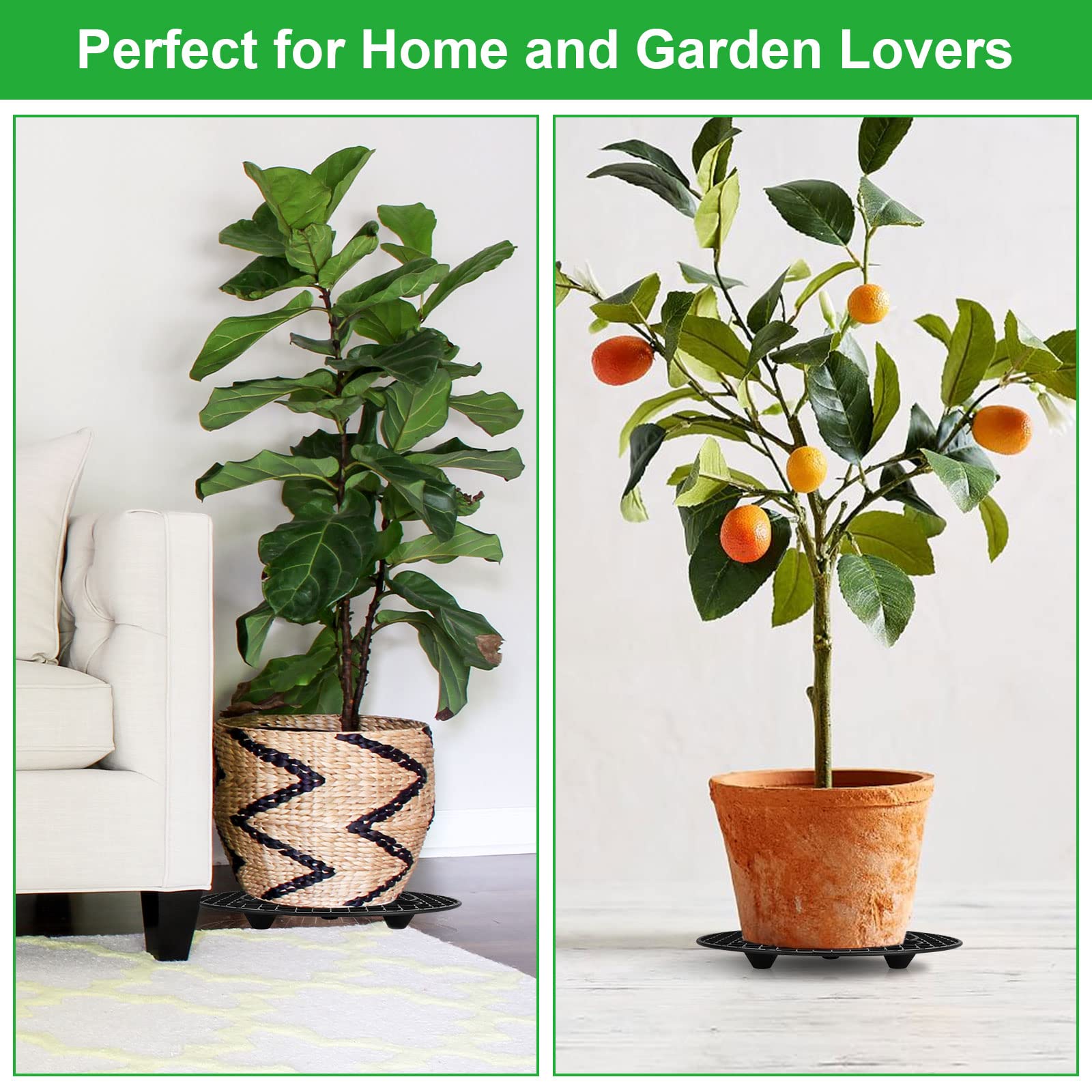 Snapklik.com : 12 Pieces 12 Inch Plant Riser For Pots Indoor, Heavy ...