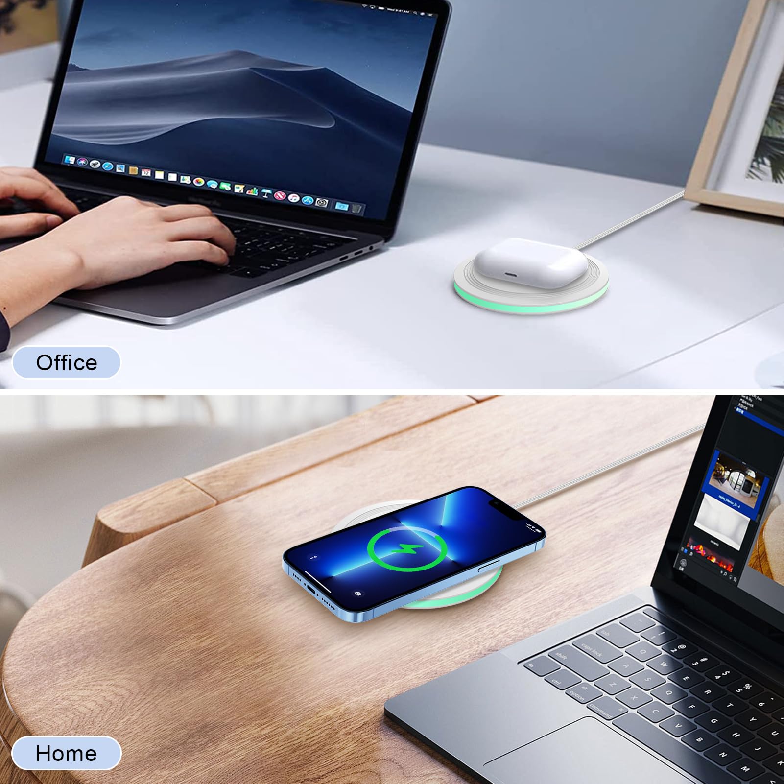 Snapklik.com : 15W Pixel 7a Wireless Charger Pad Fast Charging For ...