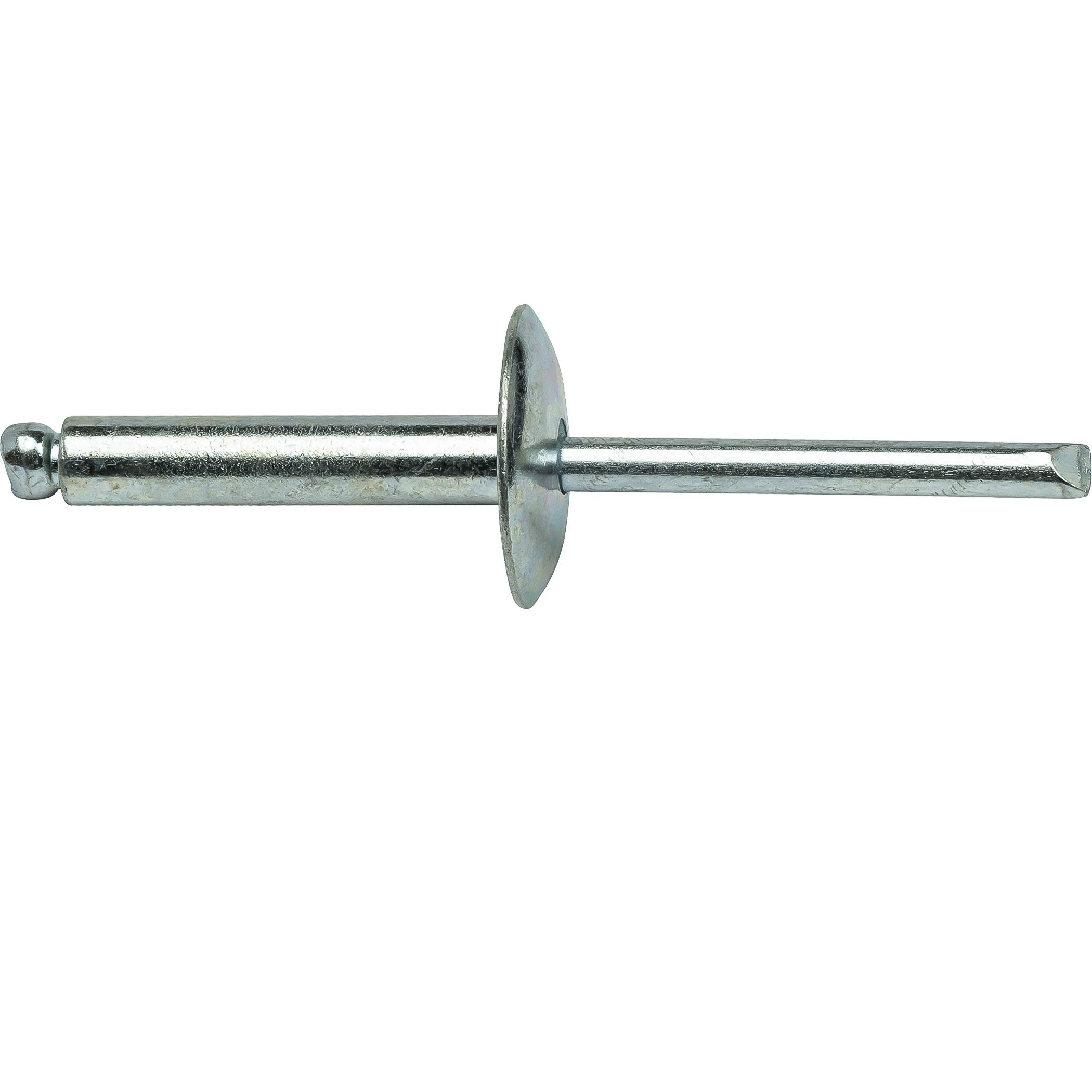 Snapklik.com : Fastenere Large Flange Pop Rivets - 3/16" X 1"