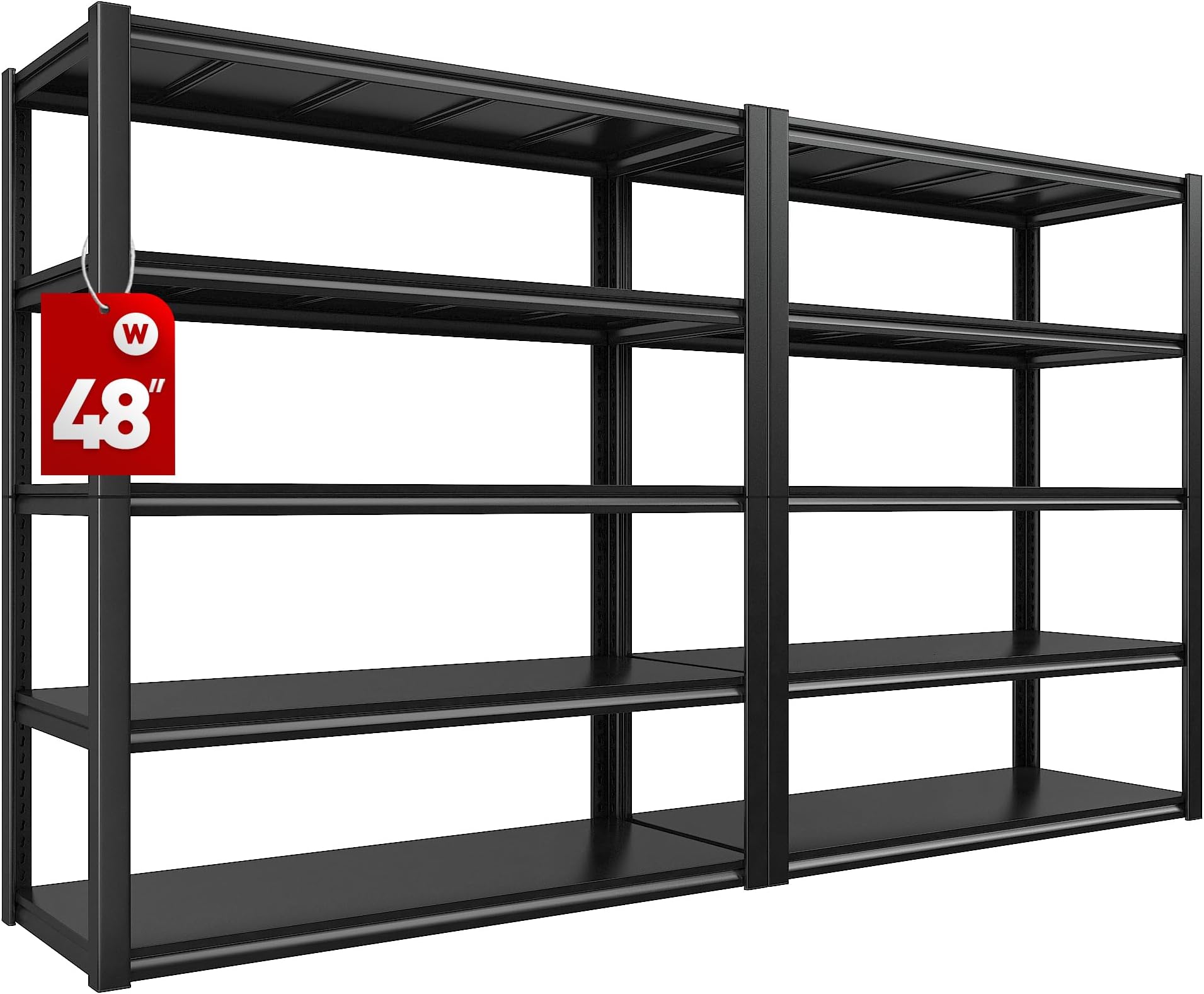 Gorilla Rack GRZ6-3618-5BIMP 5-Shelf 36-by-18-by-72-Inch Shelving Unit ...