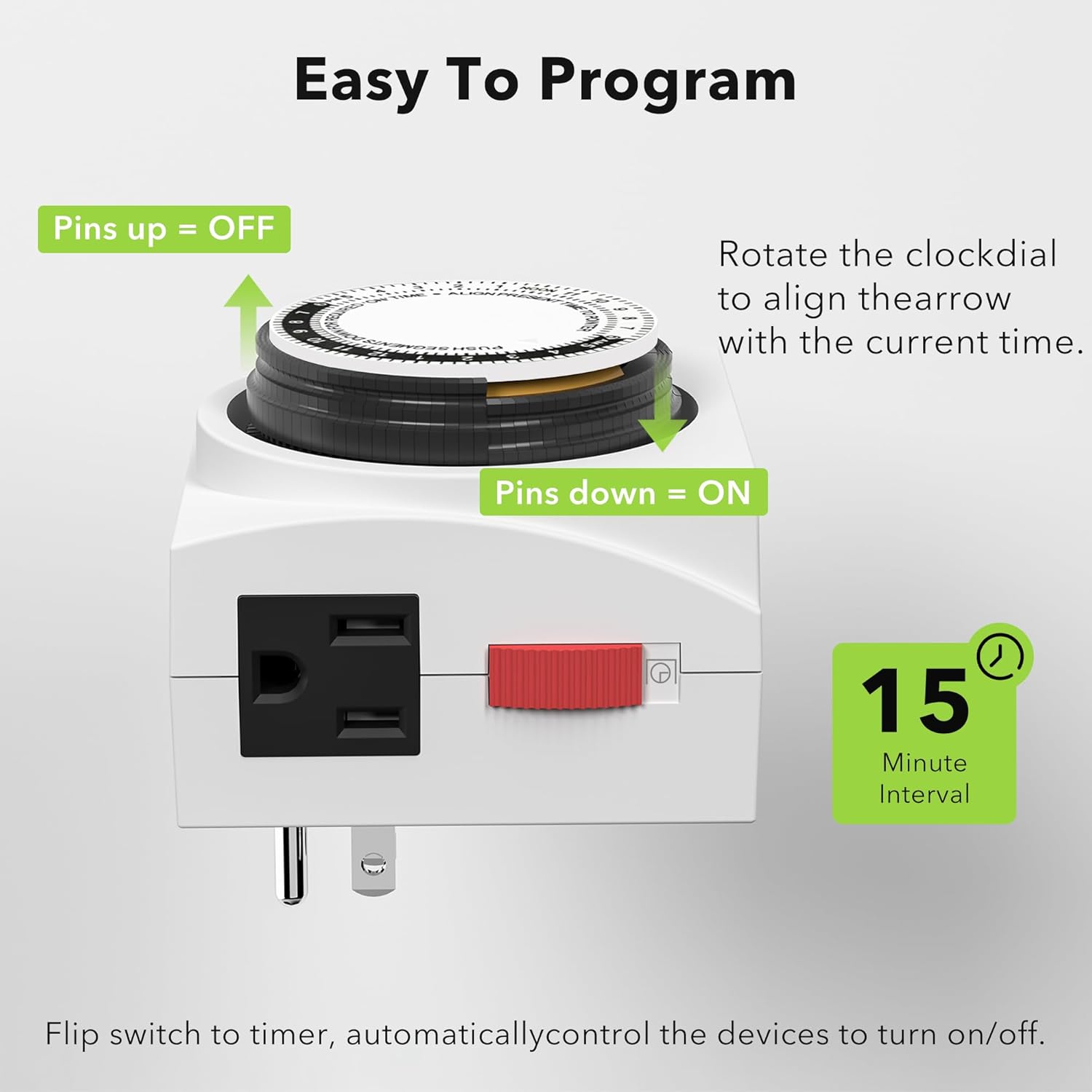 BN-LINK Heavy Duty Mechanical 24 Hour Timer FD60-U2 User Manual