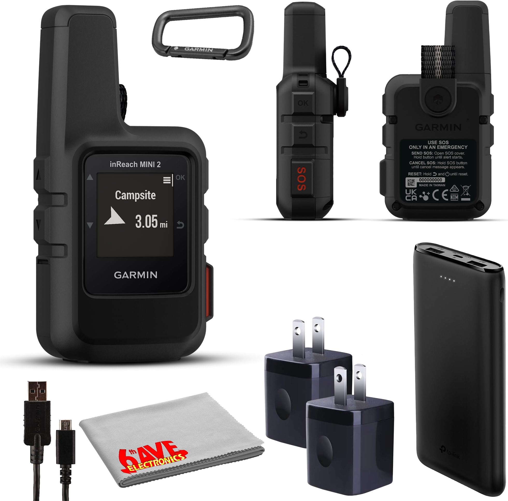 Amazon.com: Garmin inReach Mini 2 Satellite Communicator, Lightweight ...