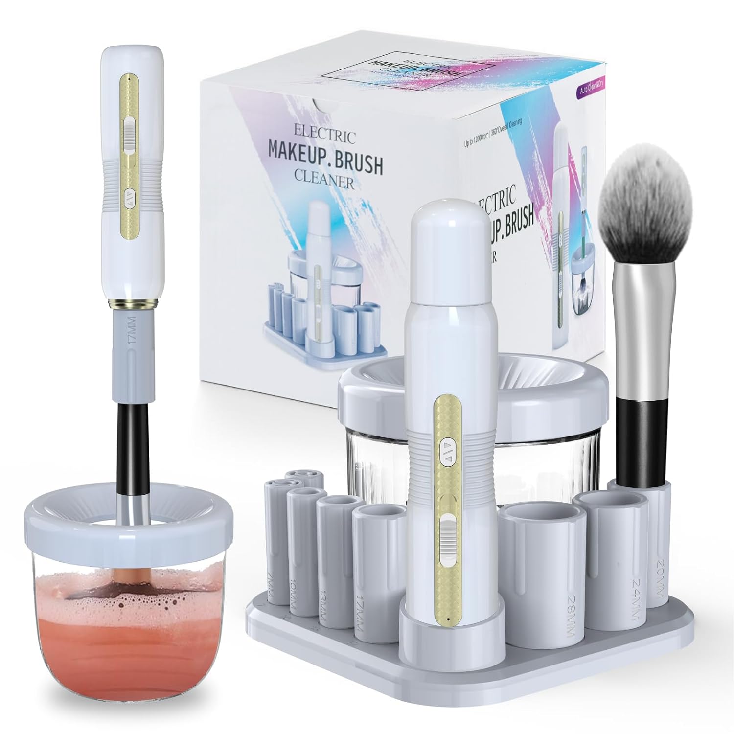 Amazon.com: SpuotFan Makeup Brush Cleaner Machine with Drying, Super ...