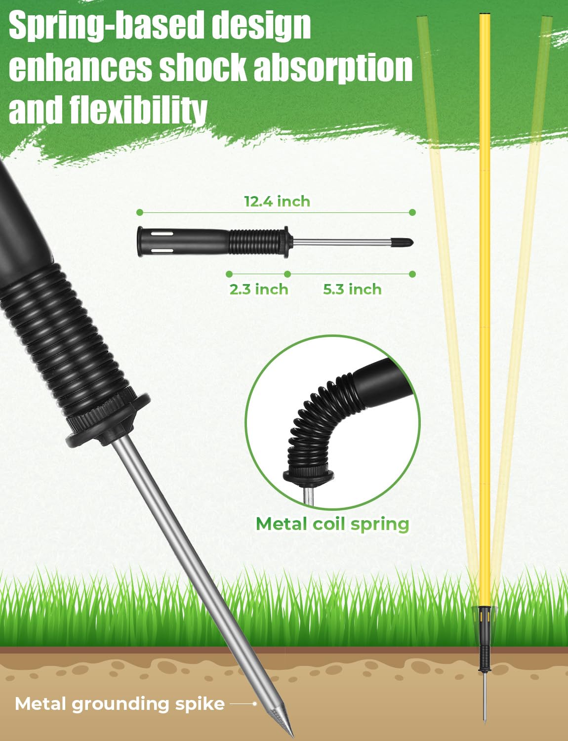 Snapklik.com : Speed Agility Training Equipment, 6 Agility Poles, 20ft ...