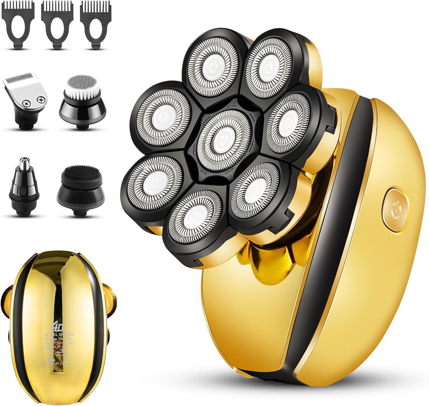 Head Shavers for Bald Men Upgraded 5 in 1 Electric Shavers for Bald ...