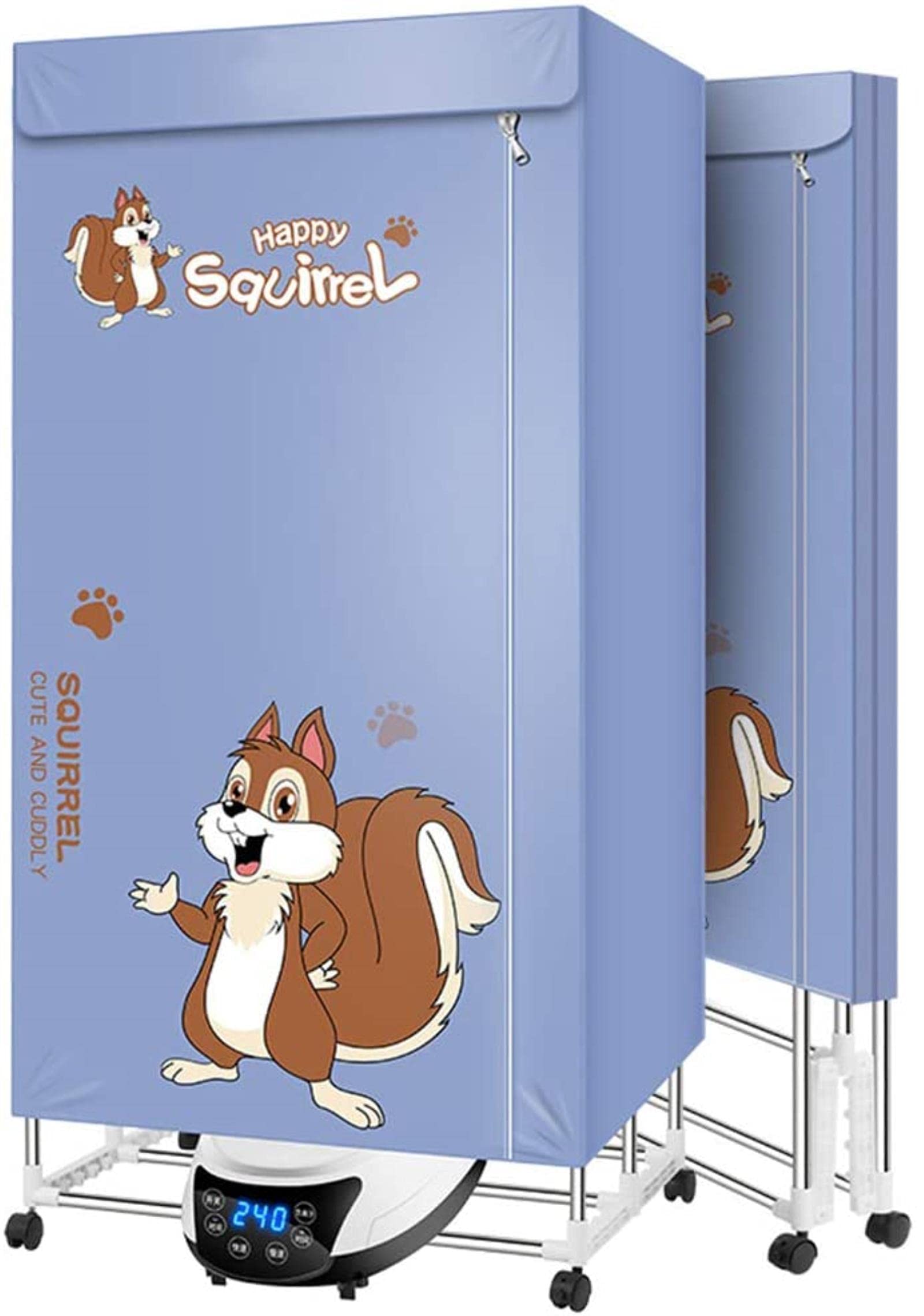 Buy Clothes Dryer Electric Portable Warm Air Wardrobe 2-Tier Clothing ...