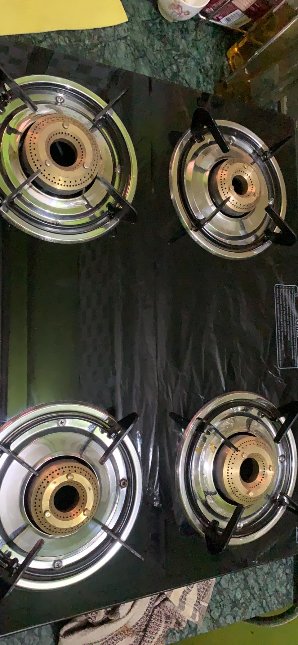 BLOWHOT Prism 3 Burner Battery Operated Built - In Gas Hob Heavy LOTUS ...