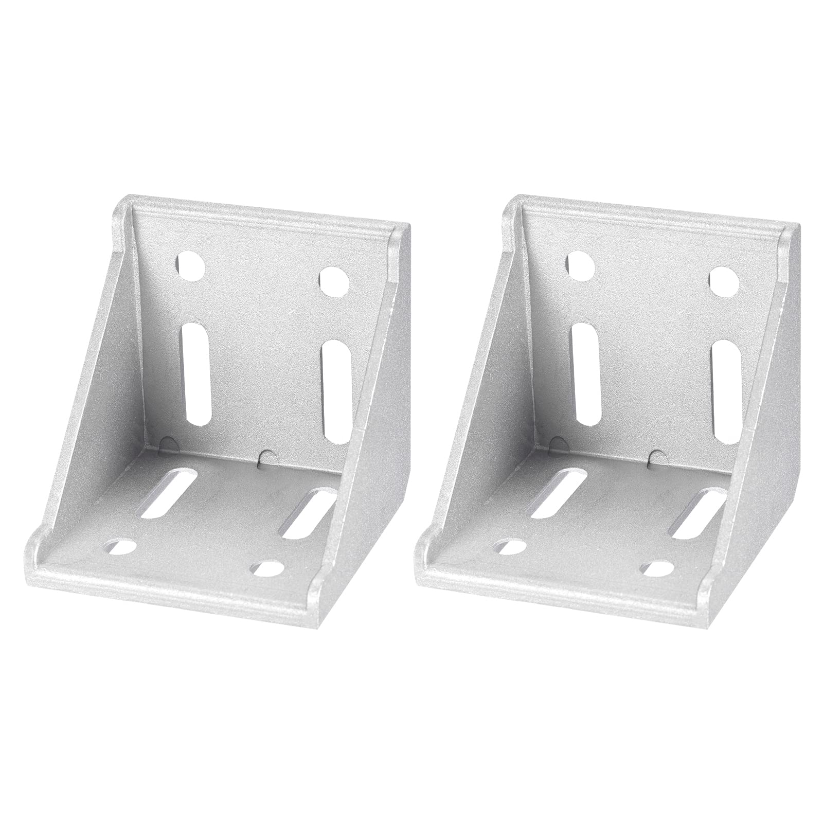 Amazon.com: uxcell 2Pcs Inside Corner Bracket Gusset, 78x78x79mm 8080 ...