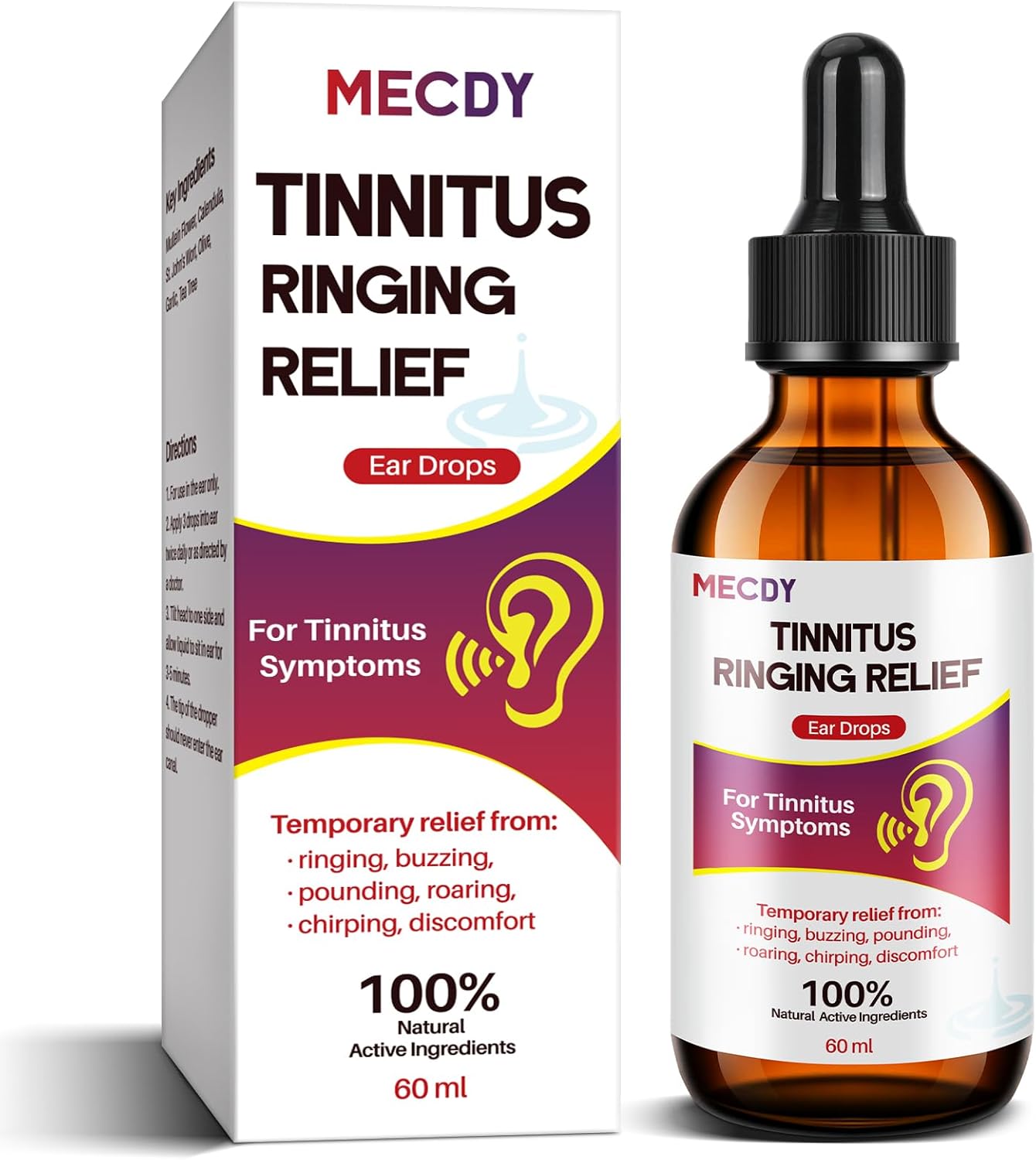 Amazon.com: Tinnitus Relief for Ringing Ears,Drops for Clogged, Ear ...