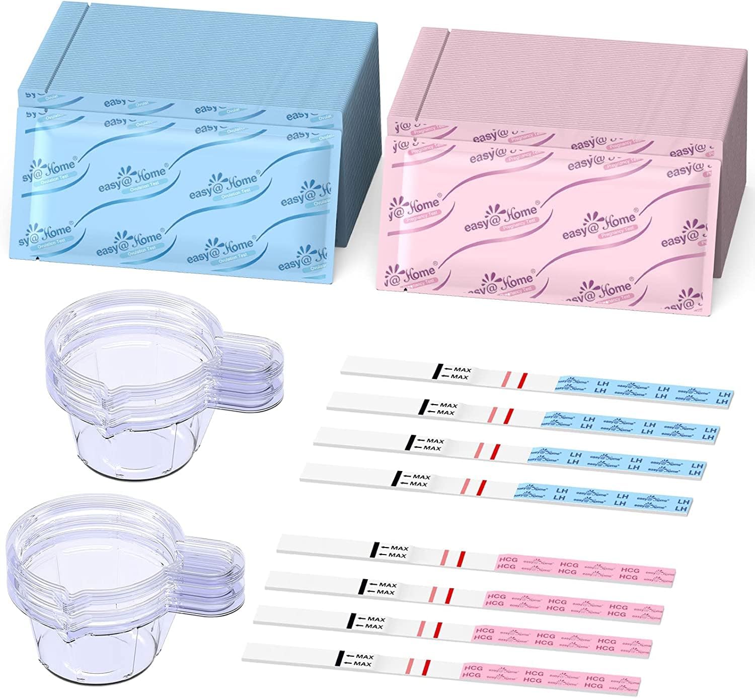 Amazon.com: Ovulation & Pregnancy Test Strips Kit: Easy@Home 25 ...