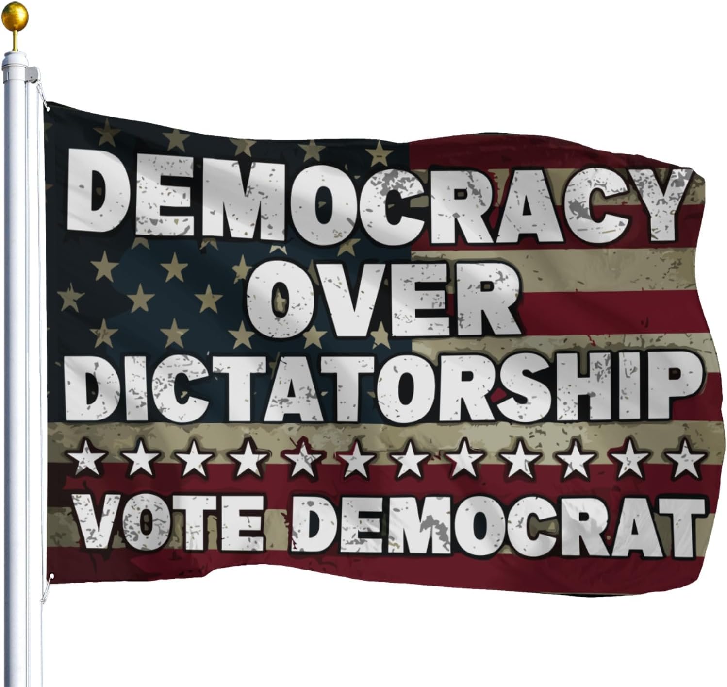 Amazon.com : Generic Democracy Over Dictatorship Vote Democracy Flags ...