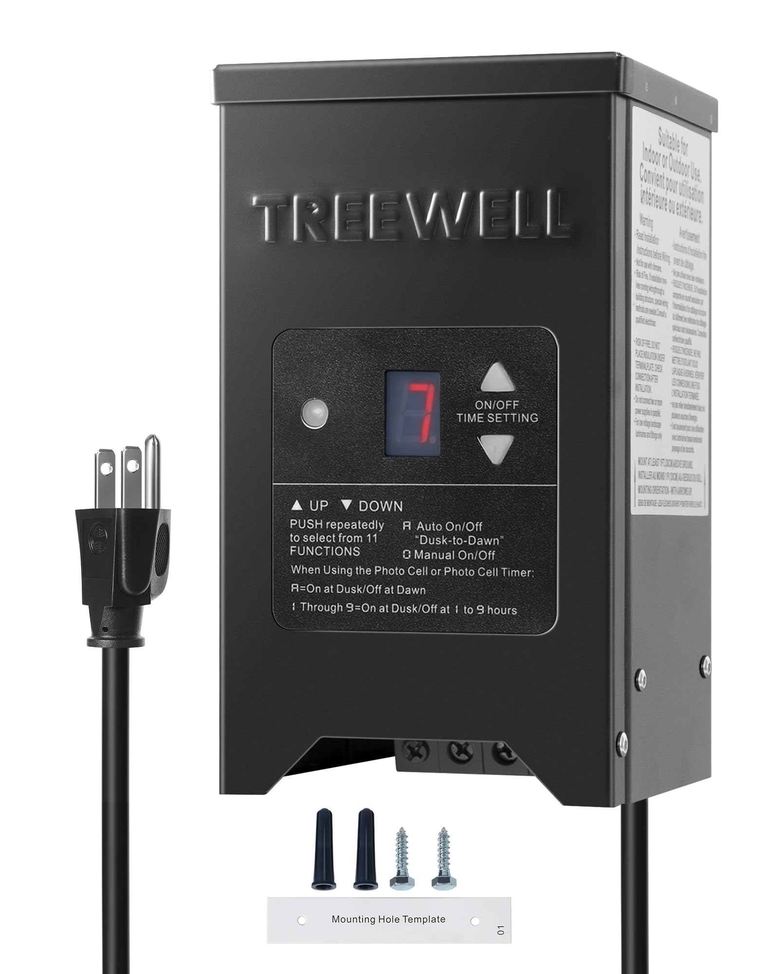 Landscape Transformer Timer Dewenwils 120W Low Voltage Transformer