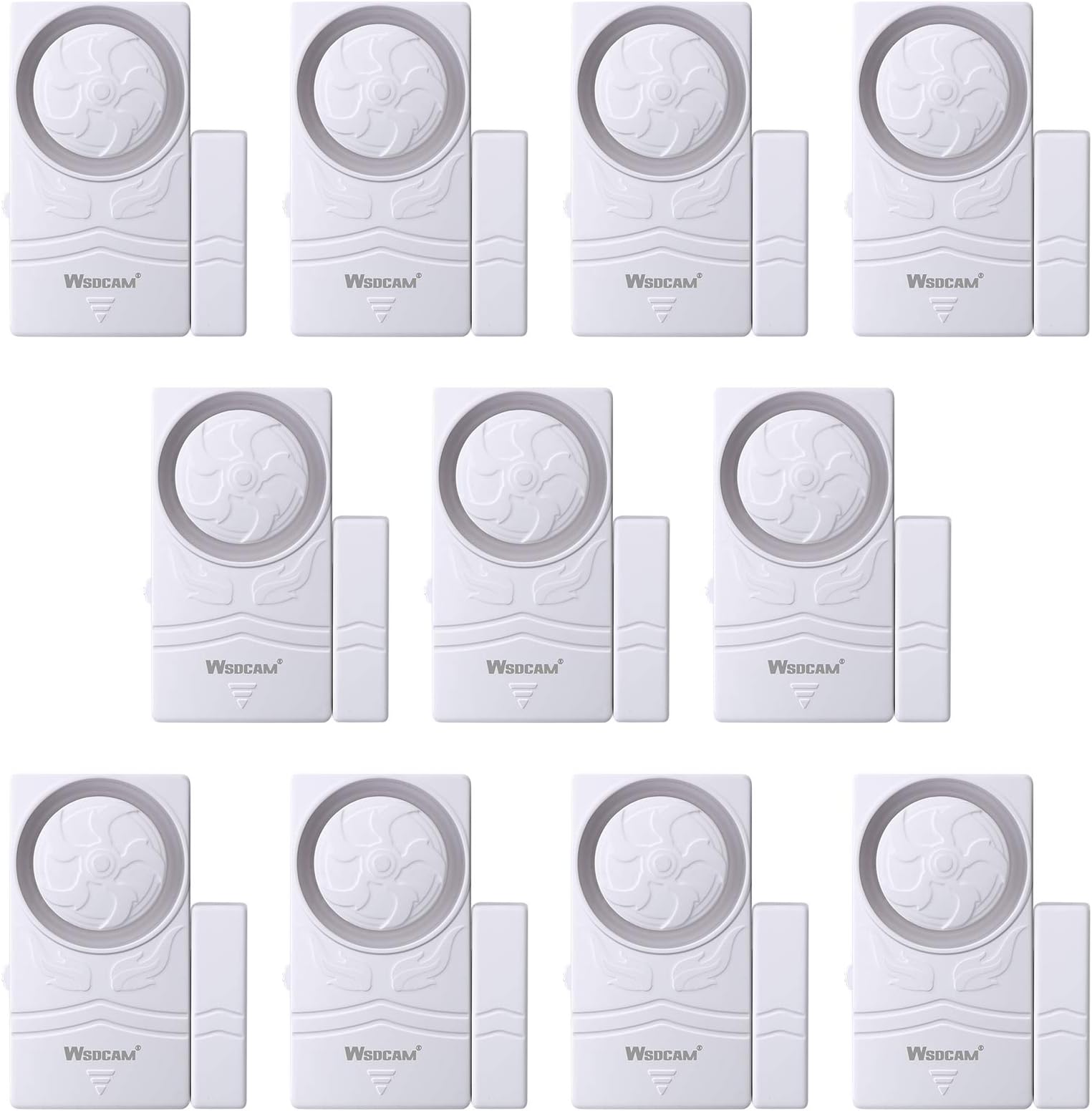 Amazon.com: 10 Sets Pack of Wired Surface Mounted Alarm Magnetic ...