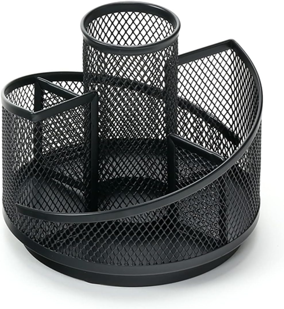 Amazon.com: Lovskoo Pen Holder For Desk, 360-degree Rotating Desk ...