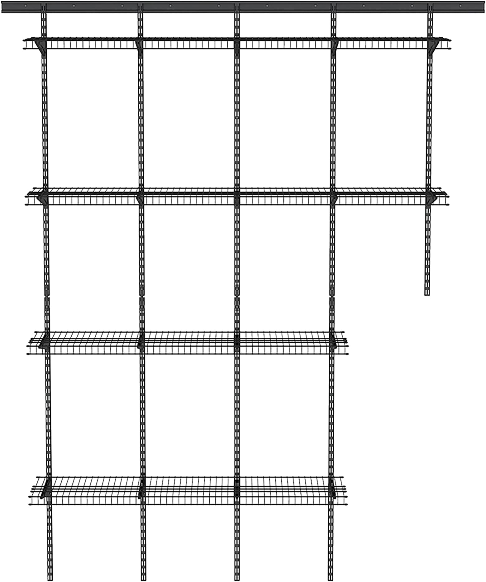 Amazon.com: ClosetMaid MaxLoad Heavy Duty Wall Shelf Kit for Garage, 6 ...