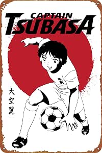 Amazon.com : Ozora Tsubasa Captain Poster Tin Metal Sign Vintage Wall ...