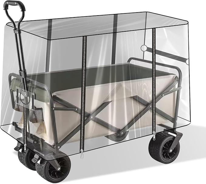 HOIIME Camping Trolley Rain Cover, Push Pull Folding Trolley Rain Cover ...