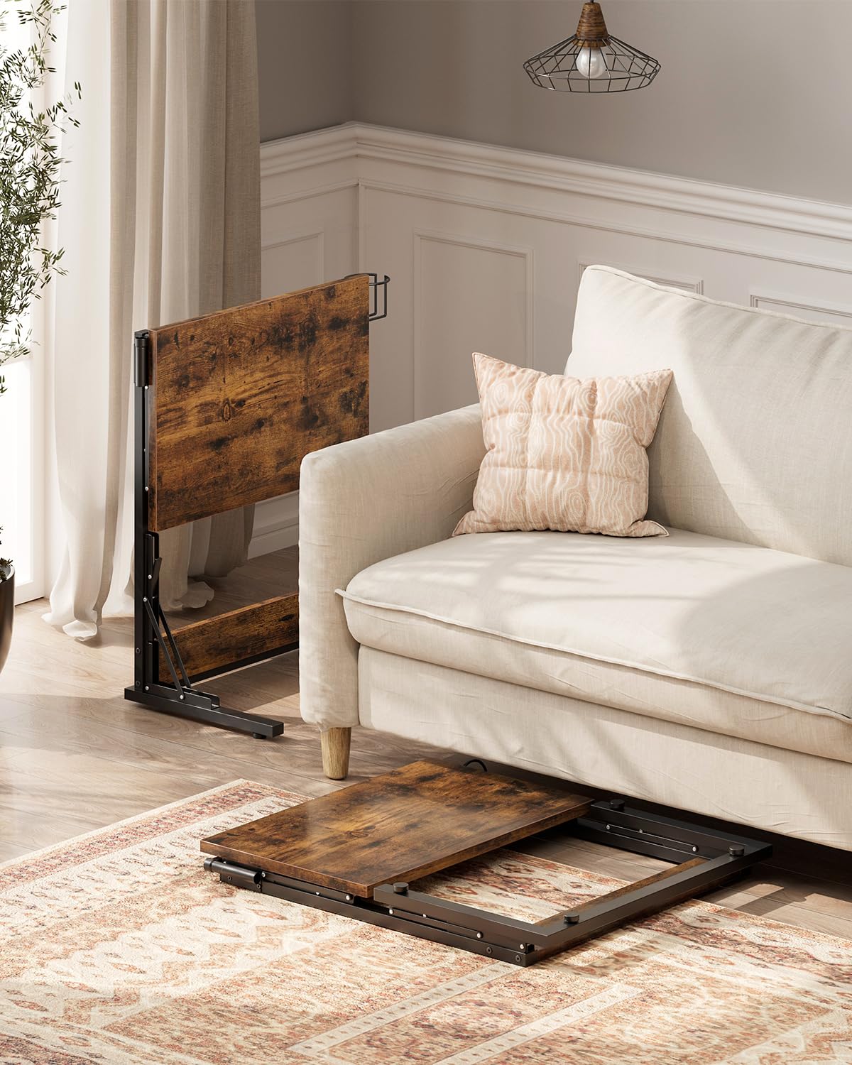 Snapklik.com : Tatub 24" Folding TV Tray Table Set Of 2, Foldable C ...