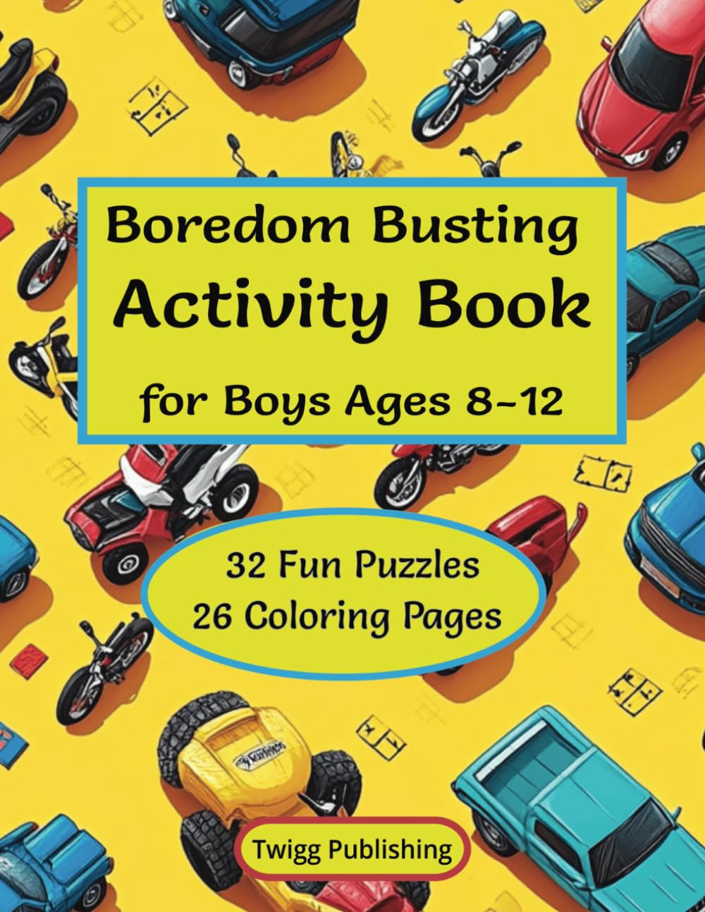 Boredom Busting Activity Book for Boys: Sudoku, Mazes, Word Searches ...