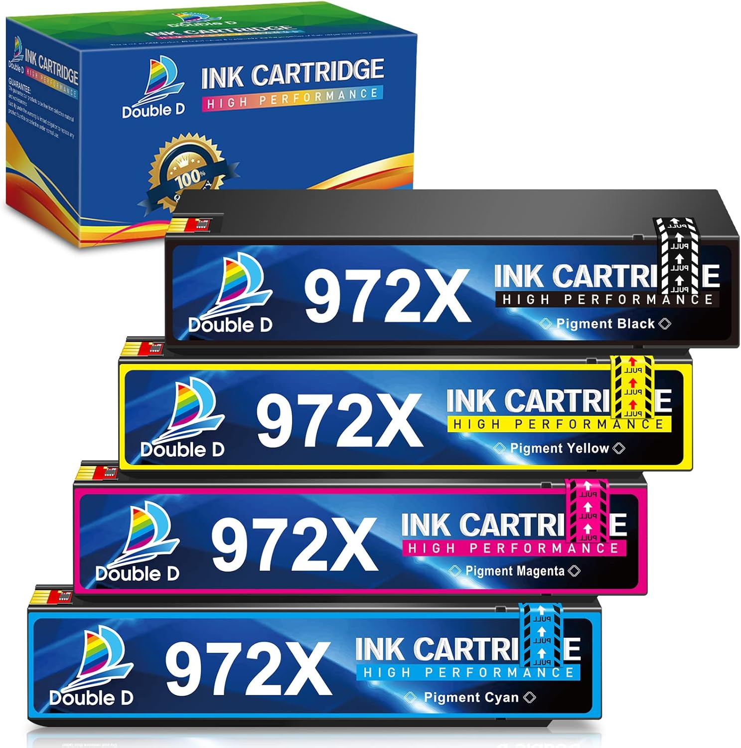 Amazon.com: DOUBLE D (Upgraded Chip 972X 972A Compatible Replacement ...