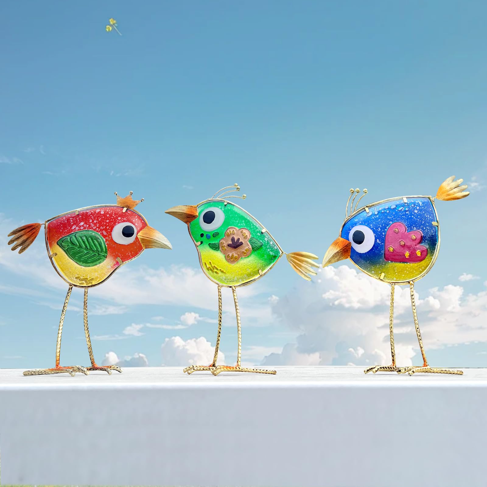 Amazon.com: 7CDXD 3PCS Garden Decor for Outside,Garden Decorations ...