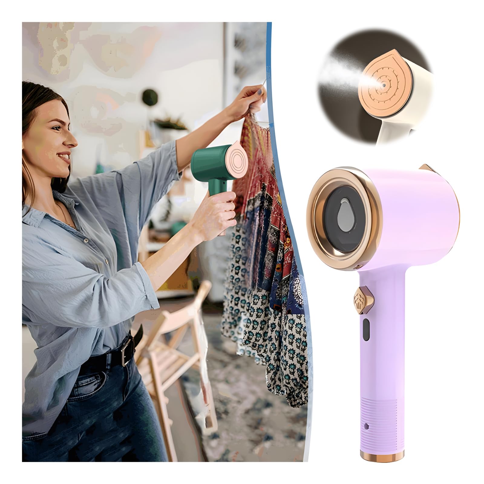 Amazon.com: Portable Mini Ironing Machine, New Travel Mini Steam Iron ...