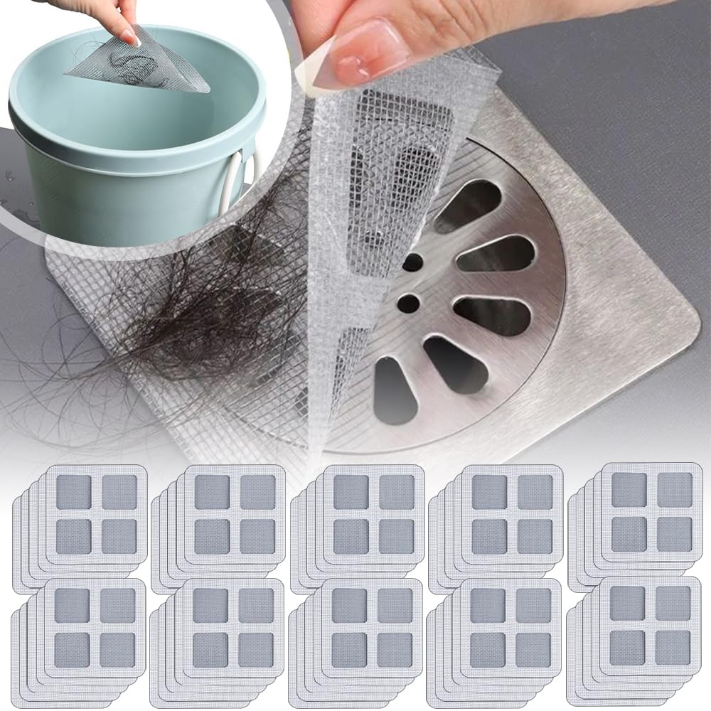 100pcs Disposable Floor Drain Filter Stickers, 2024 Upgrade 4 Inch ...