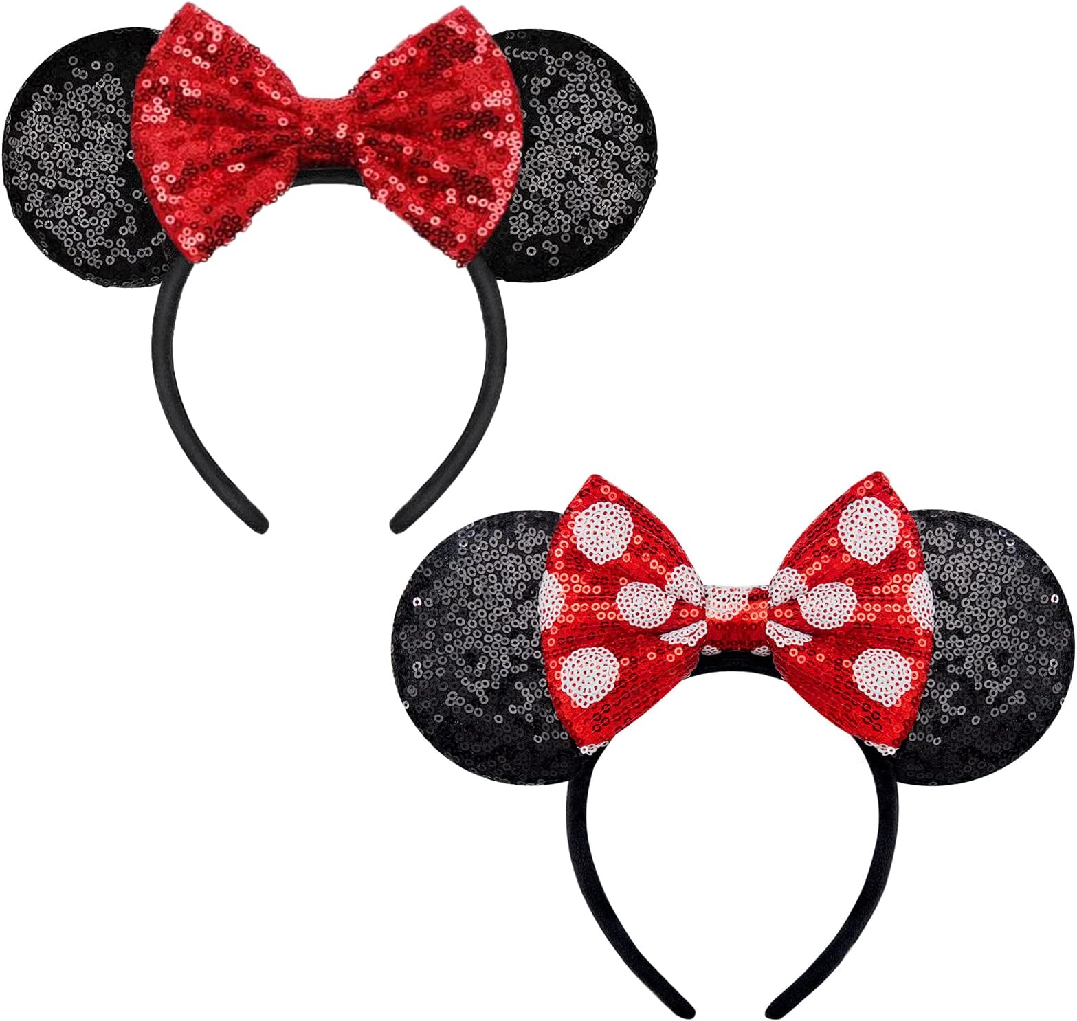 Cute Mouse Ears 2 Pack Mouse Ears Headbands - Animal Ear Cosplay ...