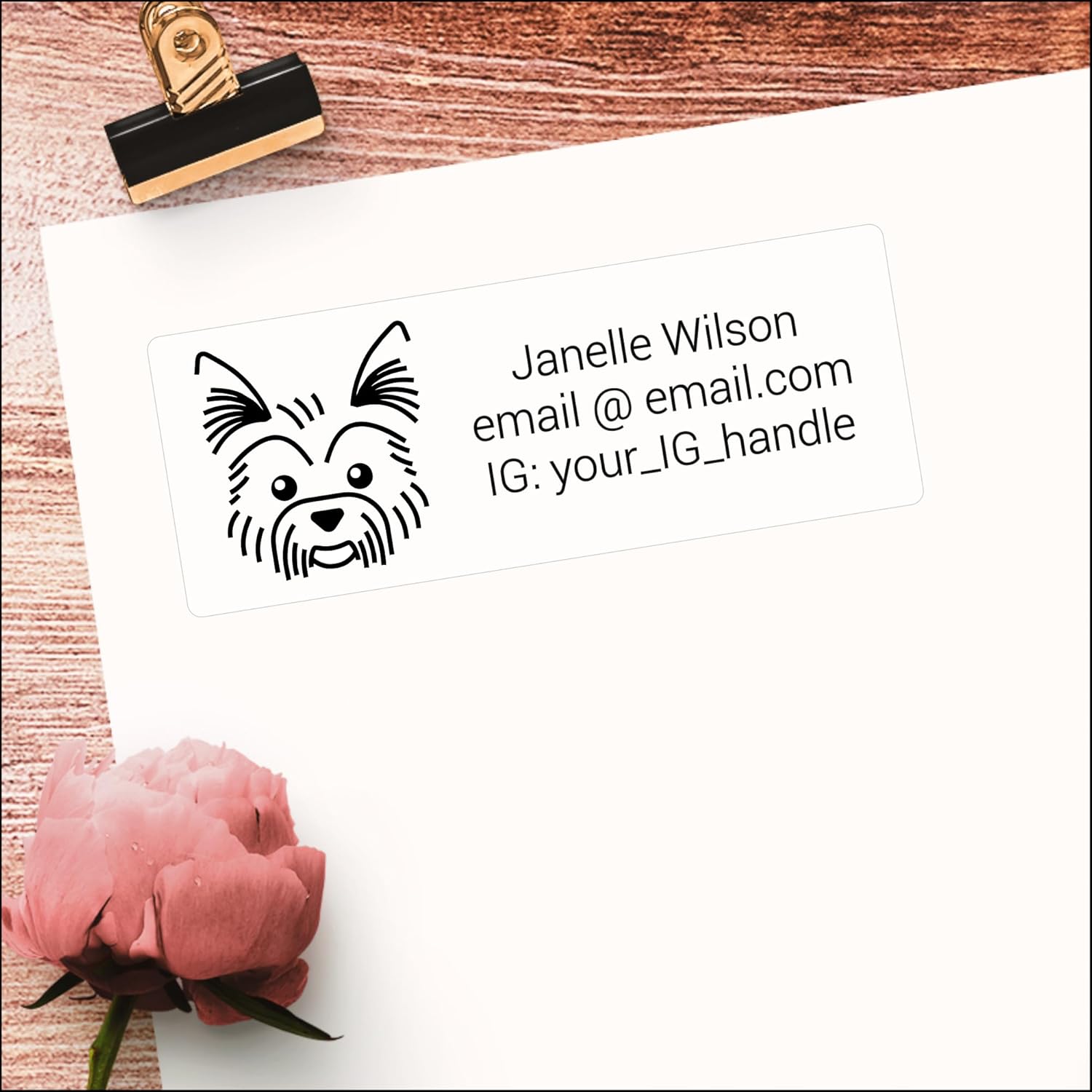 Amazon.com : PrettySweetParty White Address Labels - Personalized ...