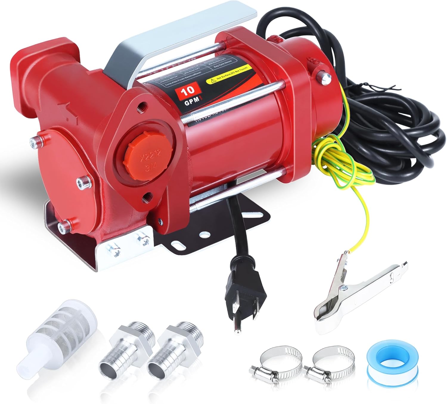 Amazon.com: 110V Gasoline Transfer Pump, Fuel Transfer Pump 10GPM ...