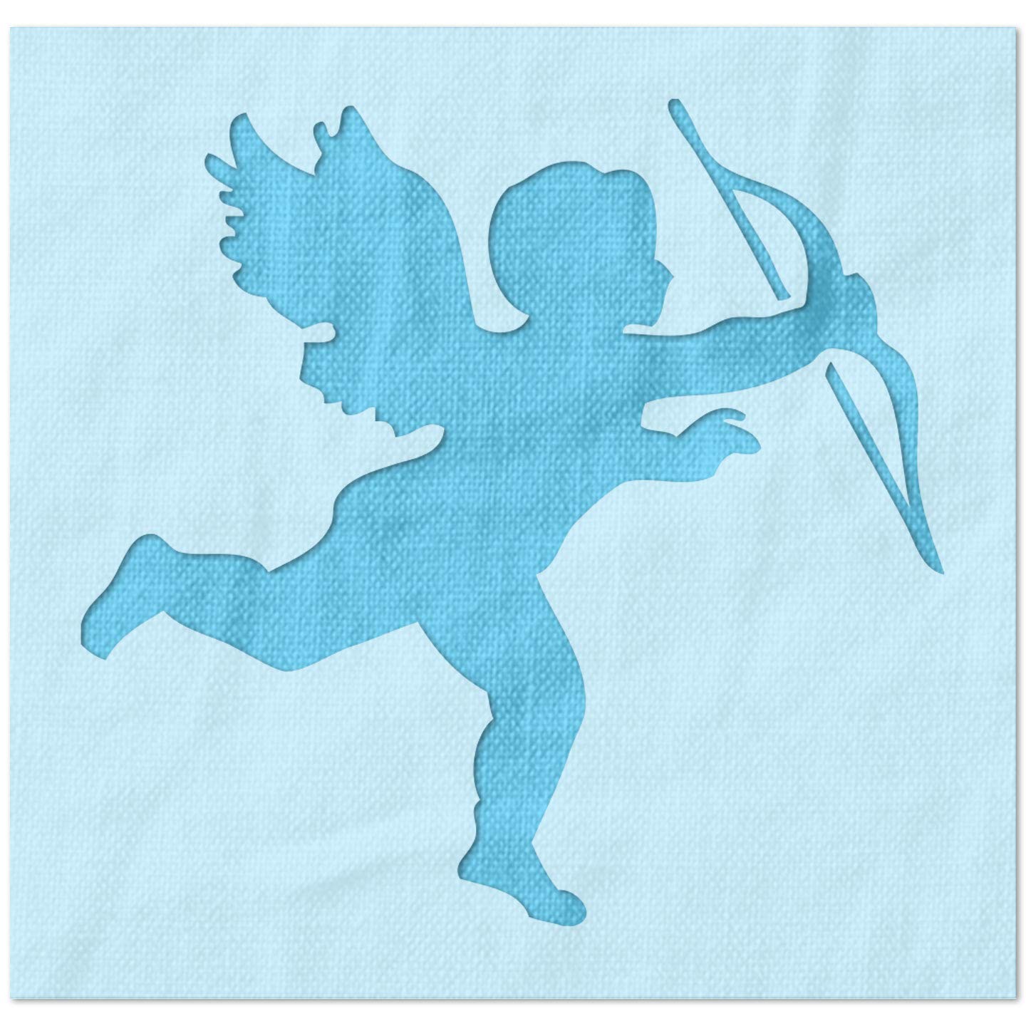 Cupid Stencil Printable Boxy Cupid Stencil Back Graphic T Shirt