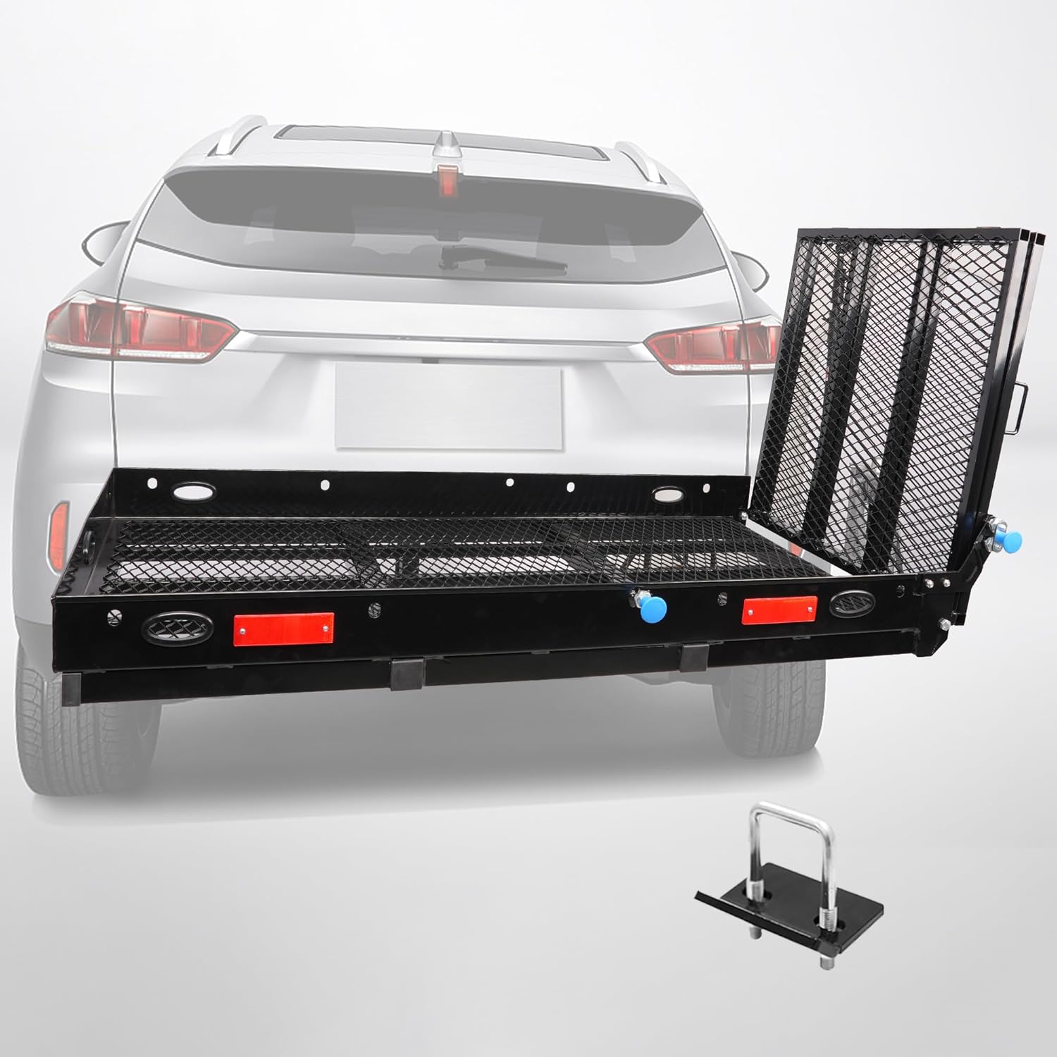 Amazon.com: Rockland 60" x 33" x 6.5" Foldable Steel Cargo Carrier with ...