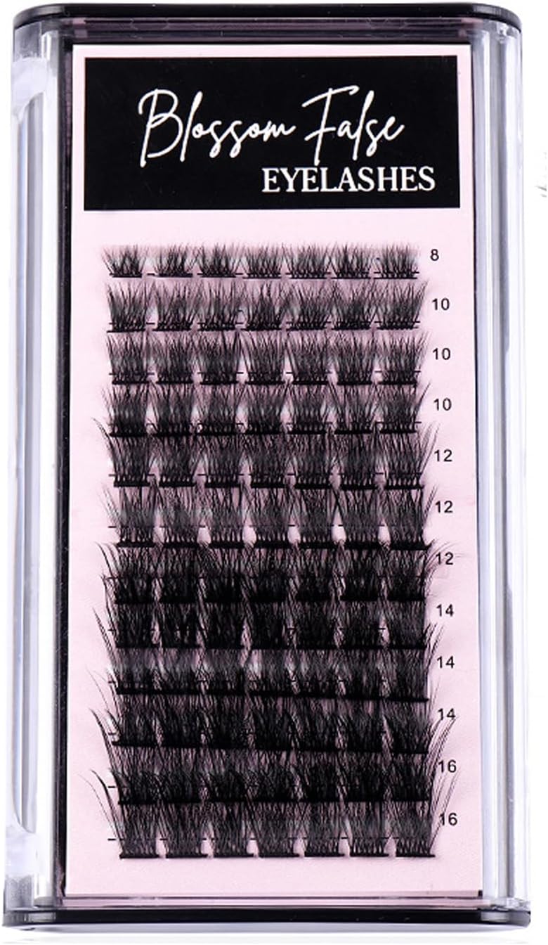 3D Individual Lashes 10-12-14MM Fluffy Single Cluster False Lashes ...