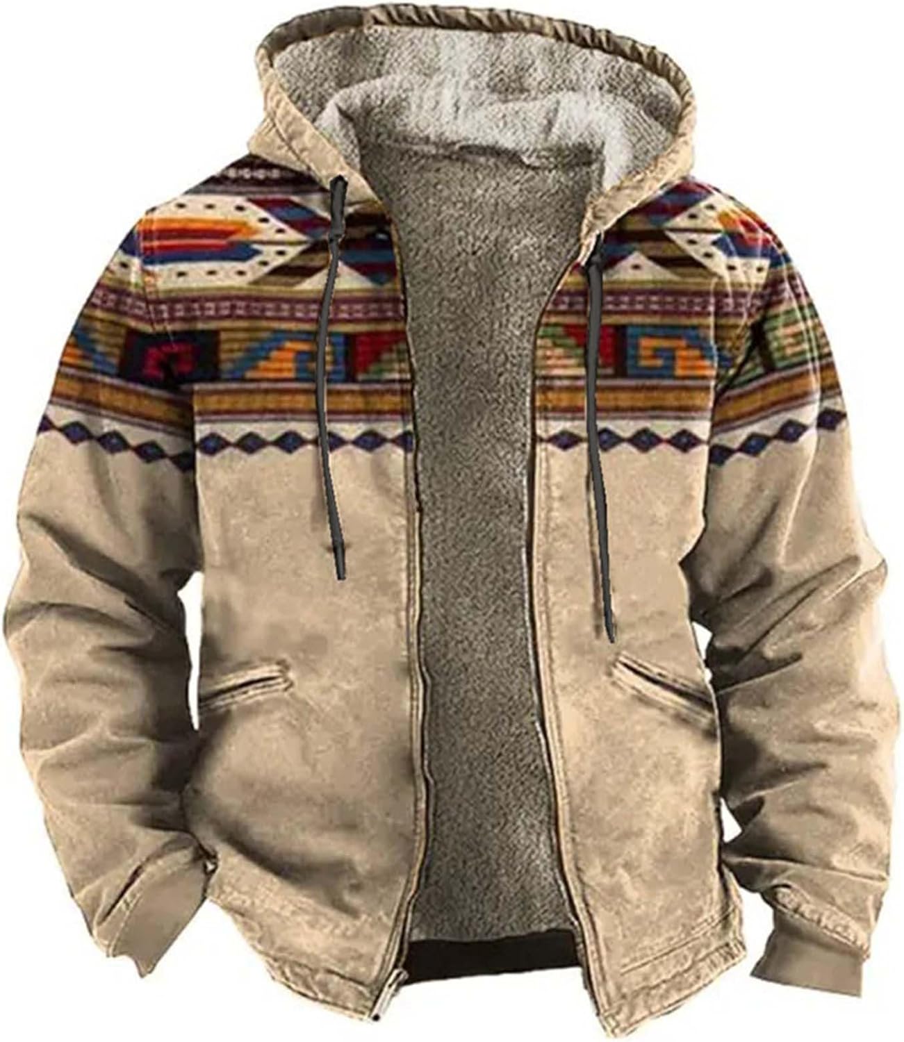 Men's Winter Cargo Jacket Trucker Hunting Heavyweight Jackets Long ...