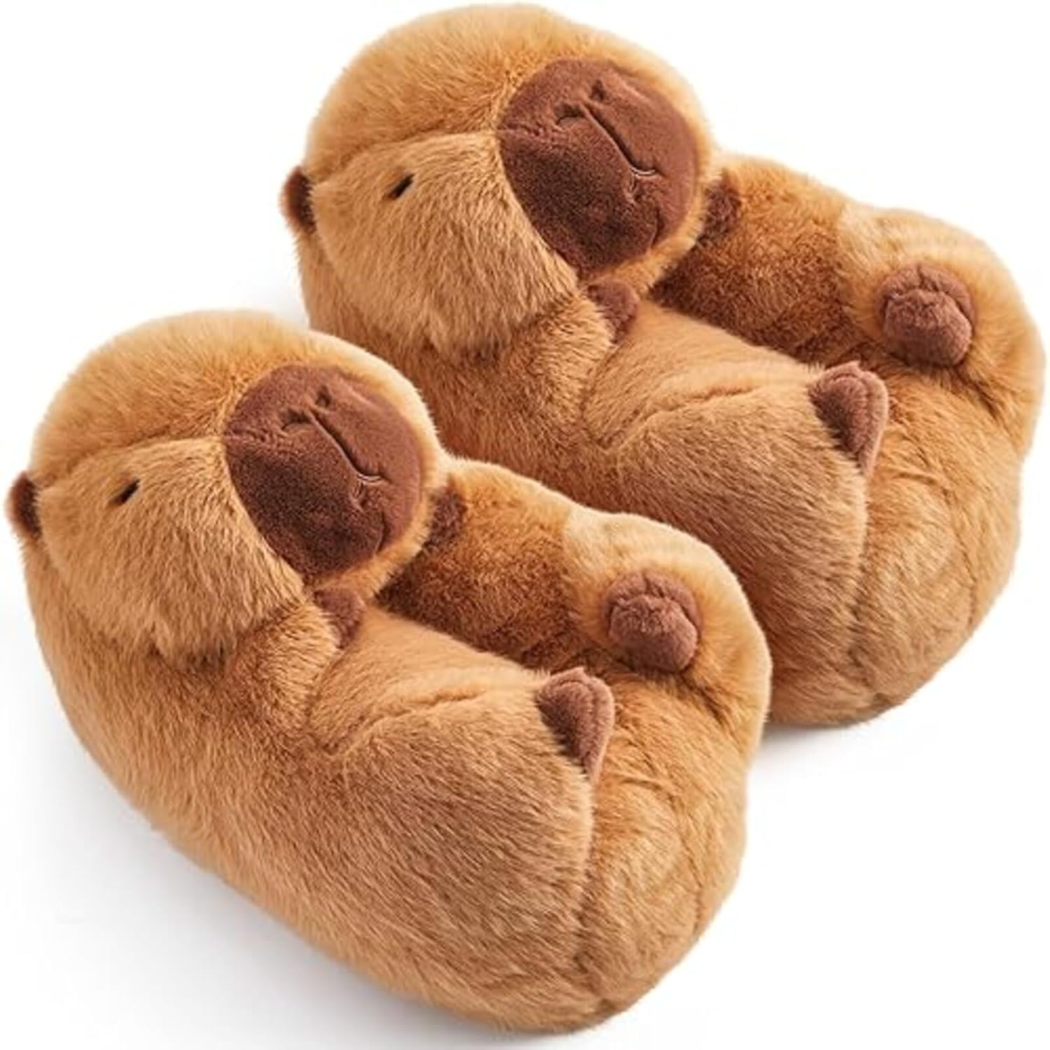 A-Capibara Zapatillas Cálidas Capibara para Hogar y Exteriores, Suaves ...