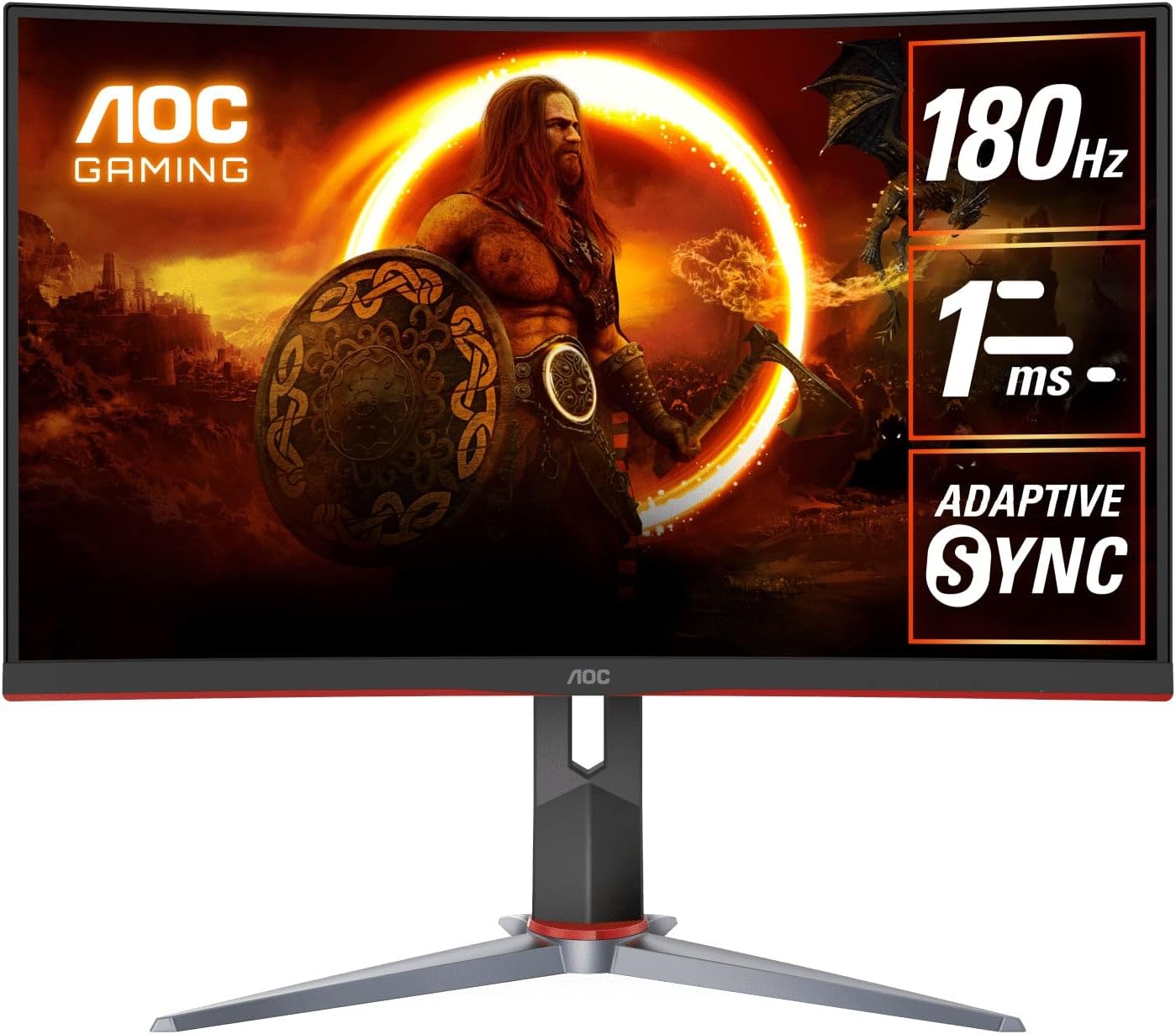 AOC CQ27G2X 27-Inch QHD Curved Gaming Monitor: Monitors: Amazon.com.au
