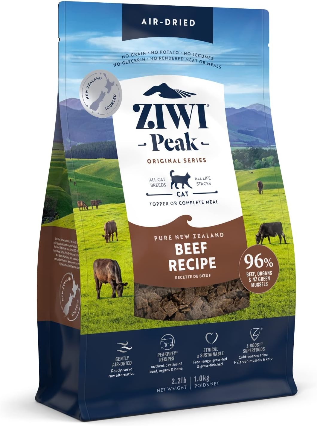 Amazon.com : ZIWI Peak Air-Dried Cat Food – All Natural, High Protein, Grain Free & Limited ...