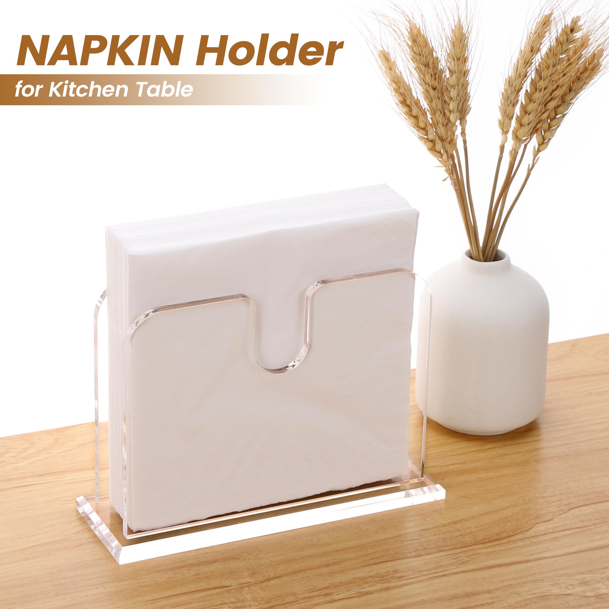 Snapklik.com : Acrylic Napkin Holder, Clear Napkin Holder For Table ...