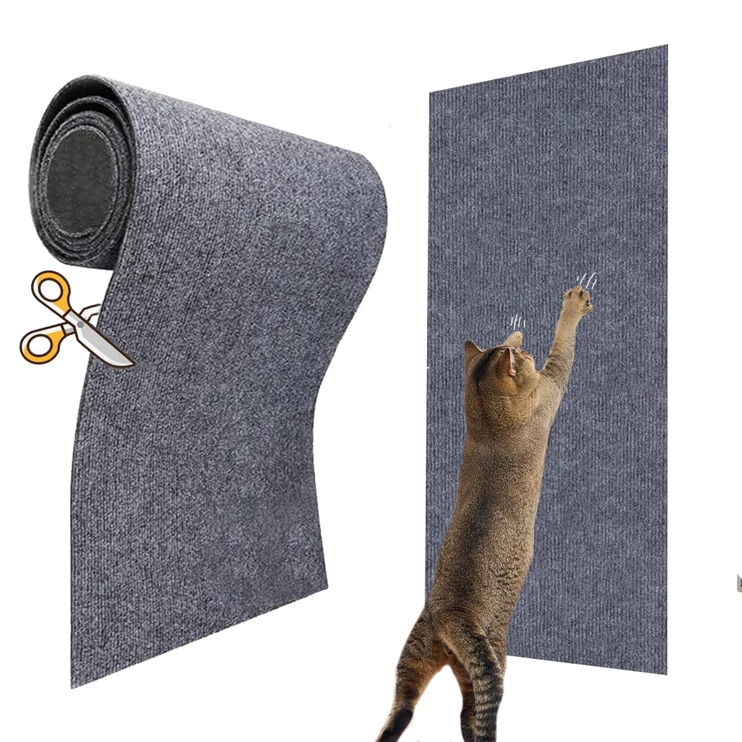 79 x 16 Cat Scratch Couch Furniture Protector, Cat Scratcher Wall Pad ...