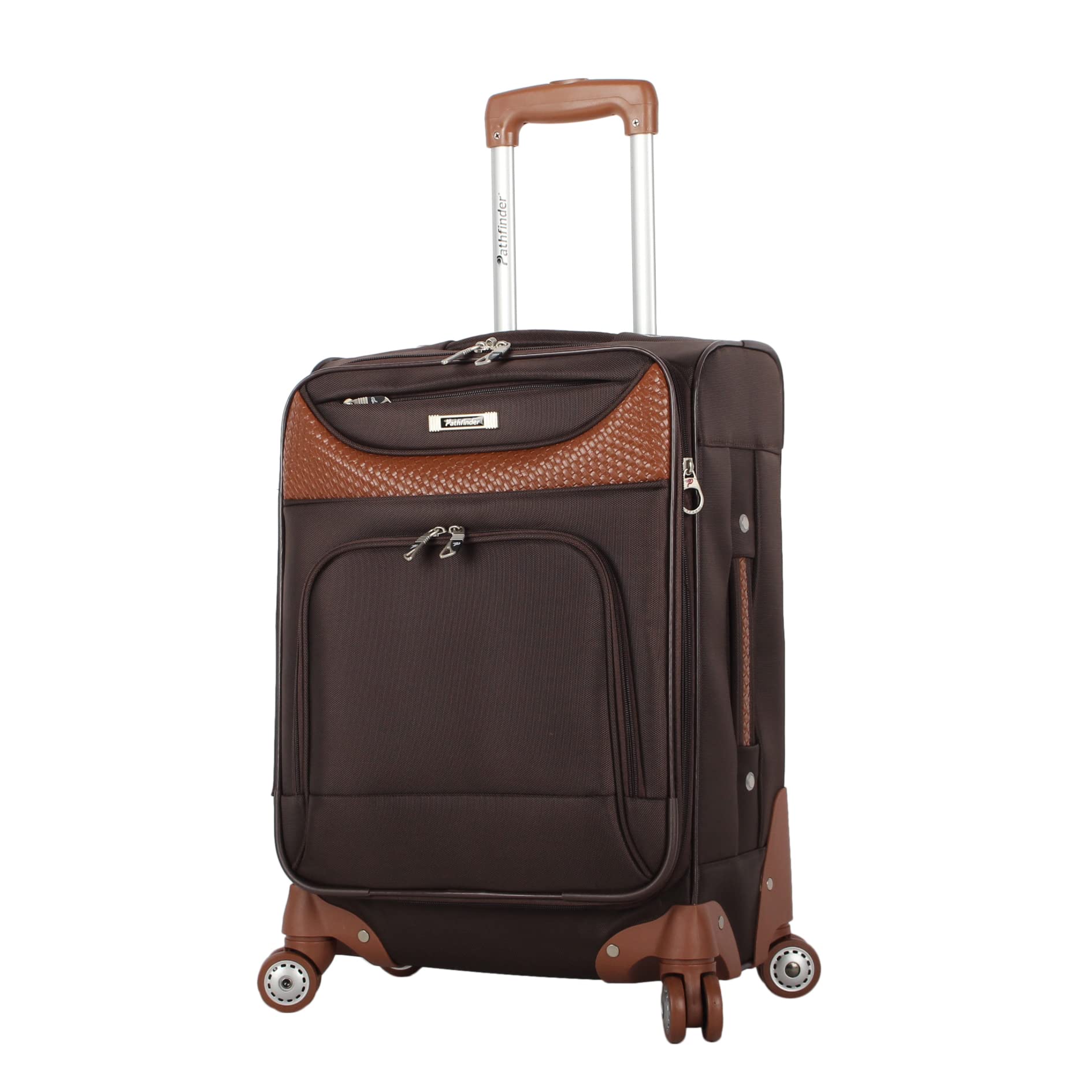 Amazon.com | Pathfinder Carry-On Luggage with Spinner Wheels Softside ...