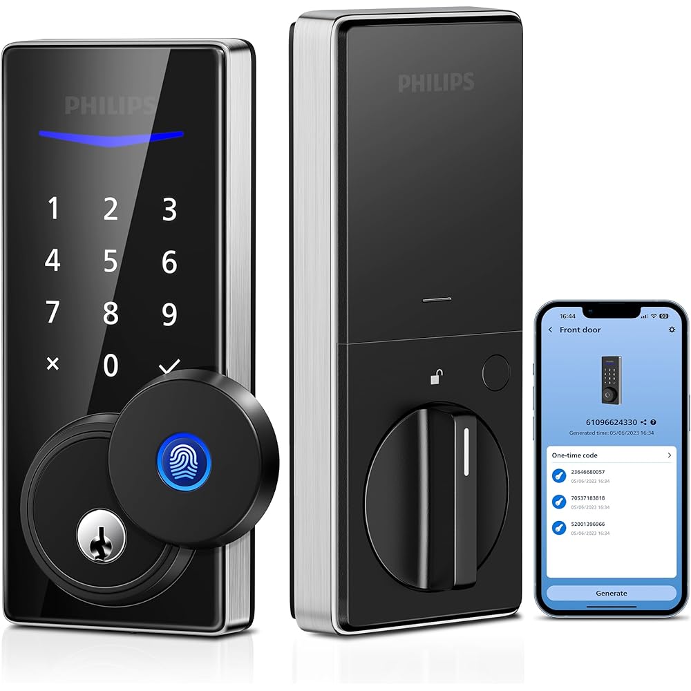 $23/mo - Finance Philips Smart Lock, Fingerprint Door Lock, Keyless ...